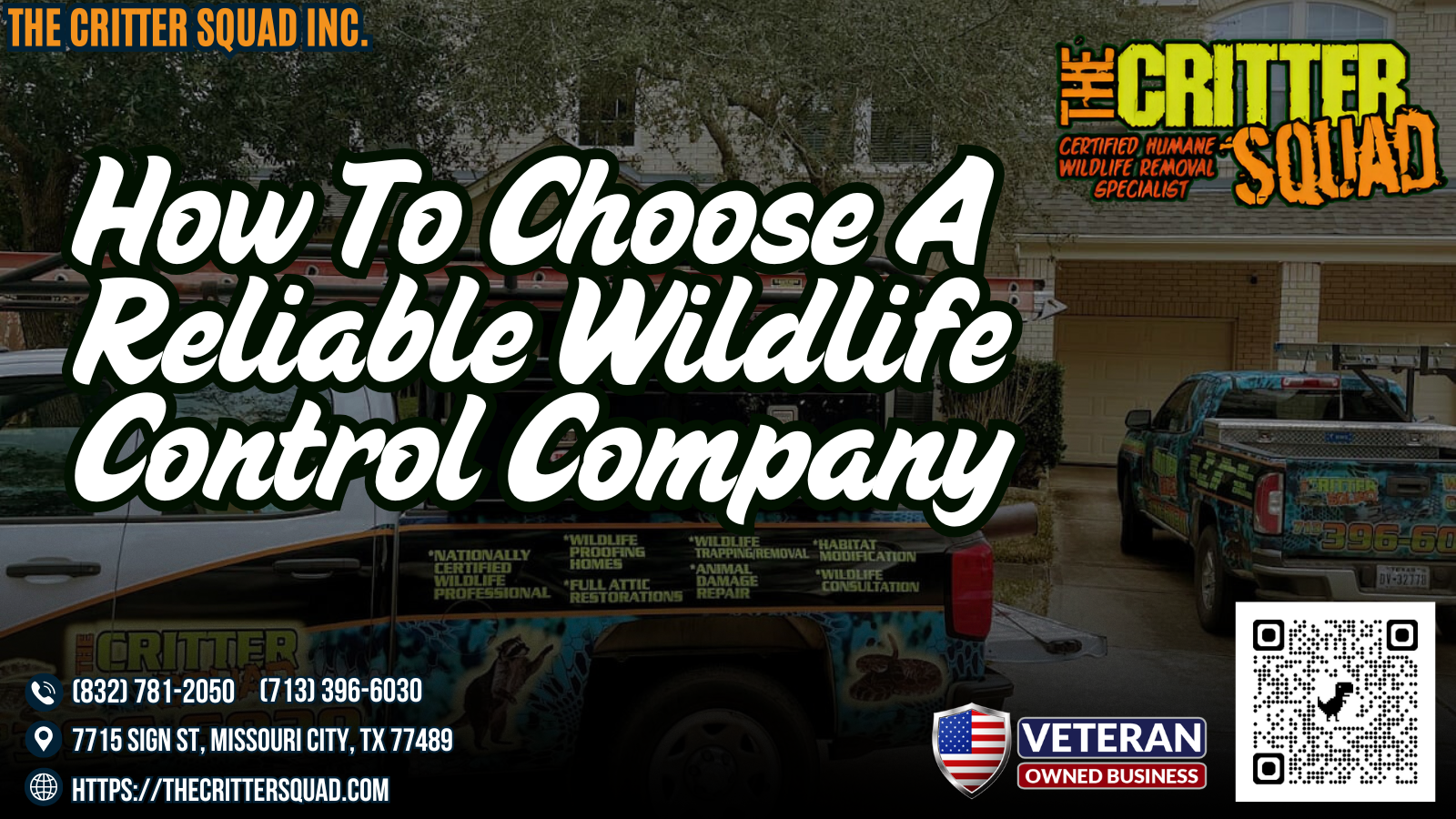 How to Choose a Reliable Wildlife Control Company | The Critter Squad ...